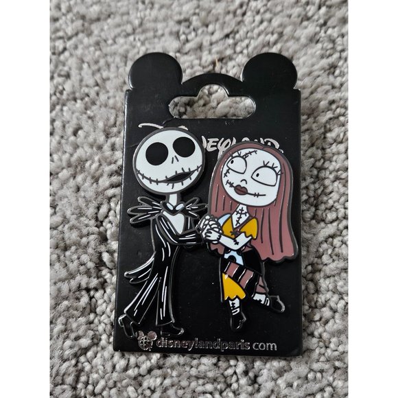 Disney | Accessories | Dlp Disneyland Paris Jack And Sally Pin | Poshmark